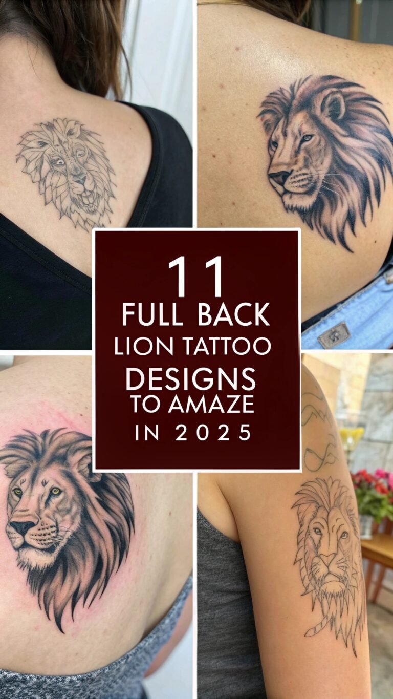 11 Full Back Lion Tattoo Designs to Amaze in 2026 - Glamour Life